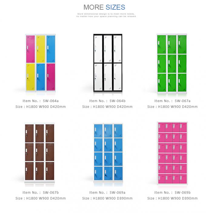 9 Doors Full Height Multi Door Sotrage Locker For Home And School