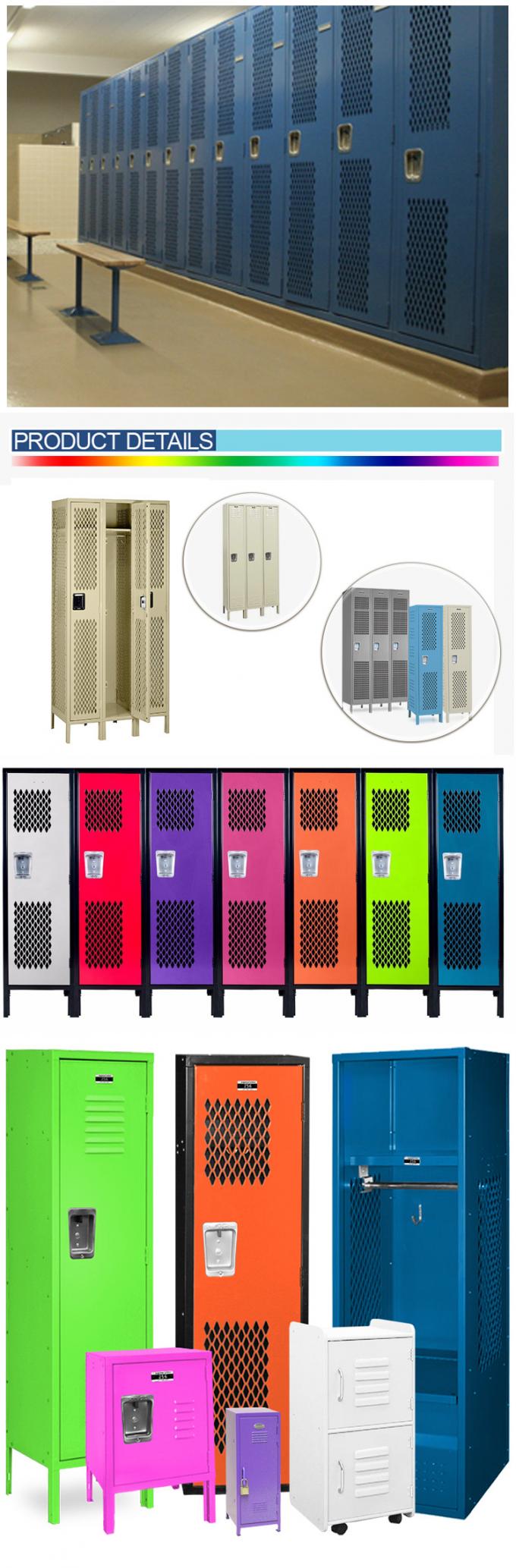 Big Vent Gym Sports Durable Iron Metal Storage Locker