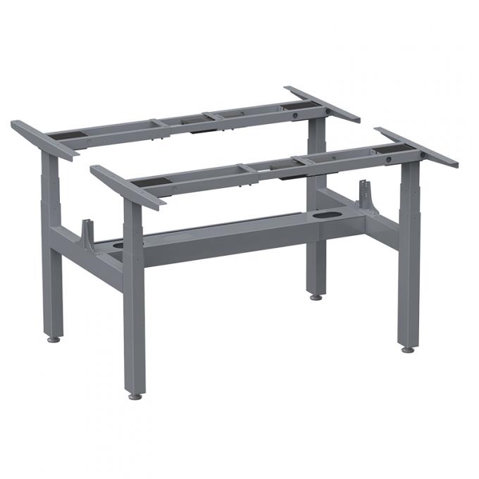 2 Levels 4 Legs 4 Motors Extendable KD Structure Steel Office Desk