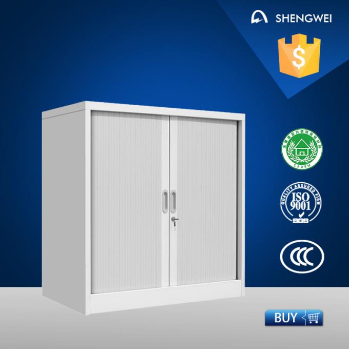 Rolling Shutter Doors Metal Half Height Locker With 2 Adjustable Shelves
