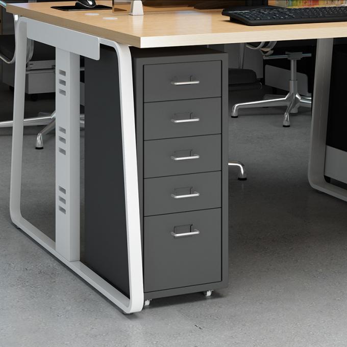 Home Under Table 5 Drawers Mobile Metal File Cabinet