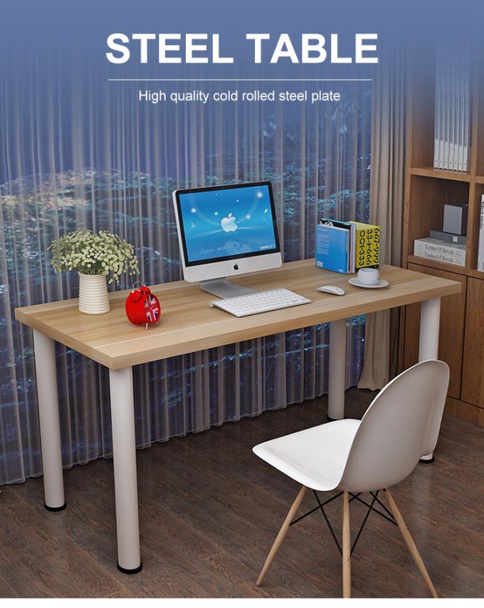 Metal Legs Steel Executive Desk Student Writing Computer Desk For Small ...