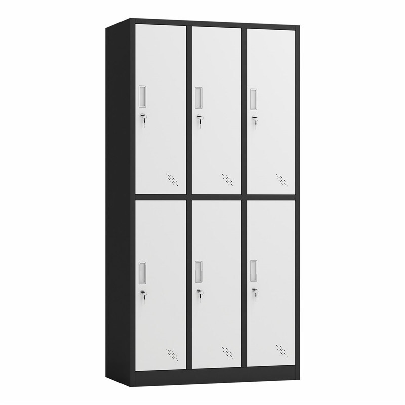 6 Door Steel Iron Floor Cabinet Multi Door Storage Locker With 6 ...