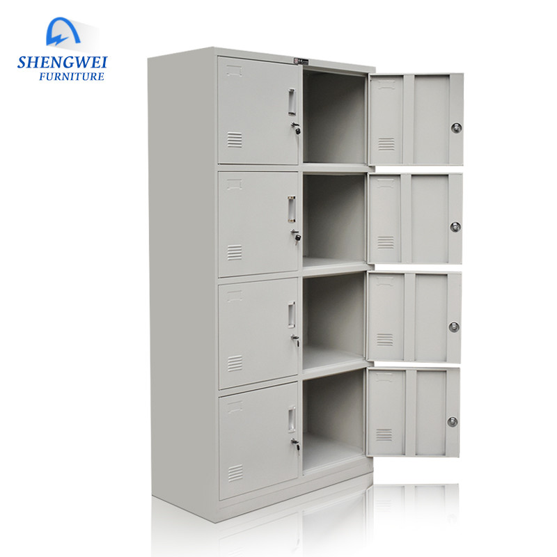 Vertical Waterproof Eight Doors Metal Storage Locker